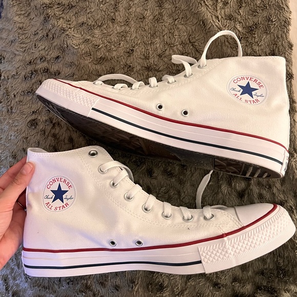 Converse | Shoes | New Mens Converse Chuck Taylor All Stars White Size ...